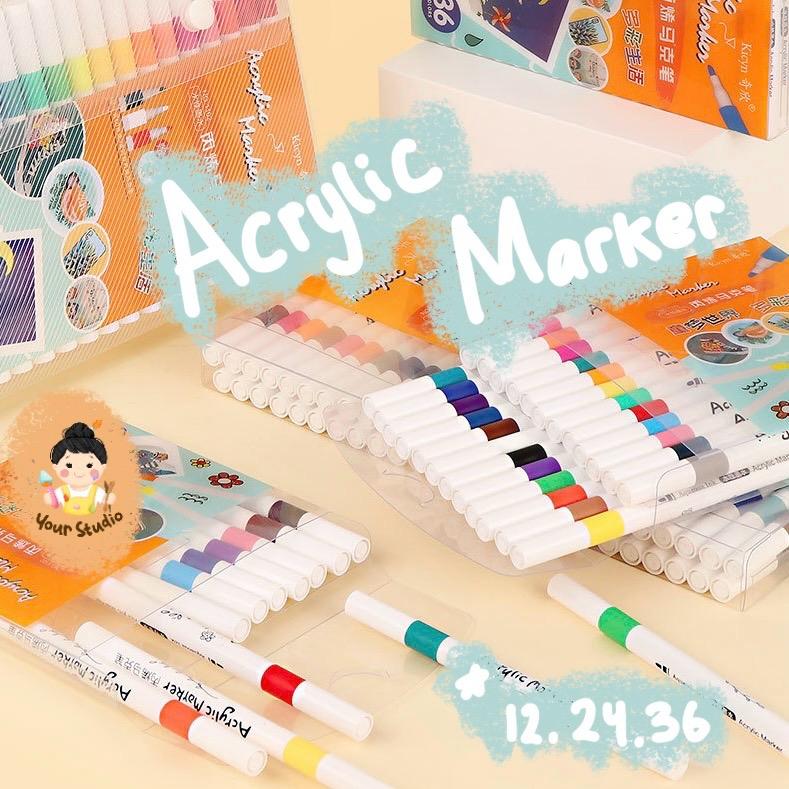 Acrylic Markers / Spidol Akrilik ISI 12 @your_____studios - Shop ...