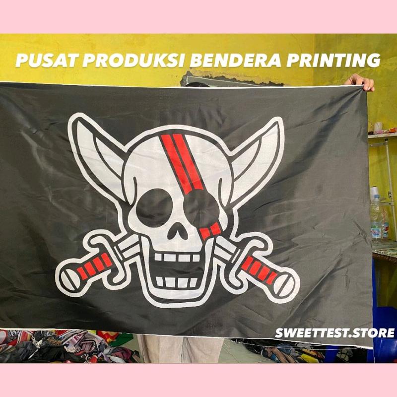 PABRIK BENDERA + FREE STICKER ONE PIECE, 1 HARI JADI, BENDER - Shop ...