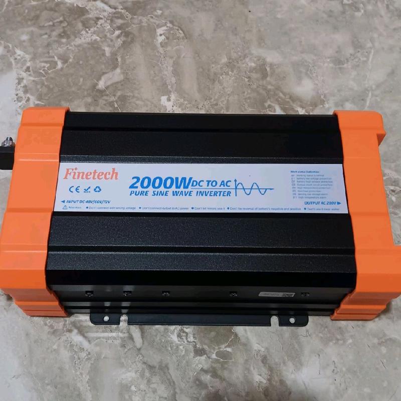 Inverter Off Grid FINETECH 2000 Watt Pure Sine Wave Auto Voltage 48-72 ...