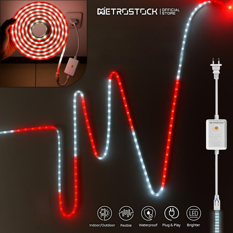 Lampu merah putih agustusan 17 agustus dekorasi led strip selang ...