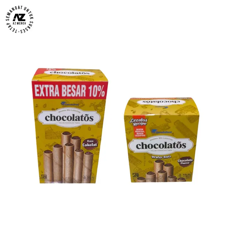 Chocolatos Wafer Roll isi Chocolate - Cemilan Coklat - Shop | Tokopedia