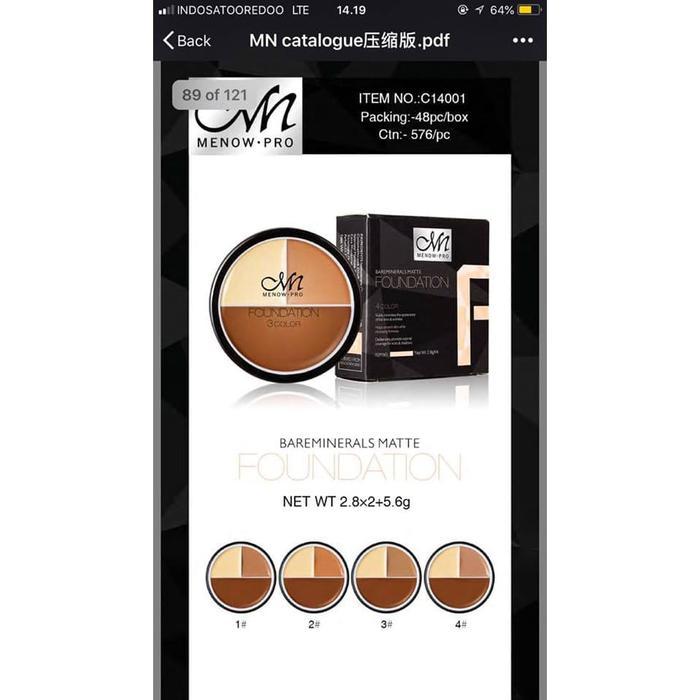 MENOW BAREMINERALS MATTE FOUNDATION - Shop | Tokopedia