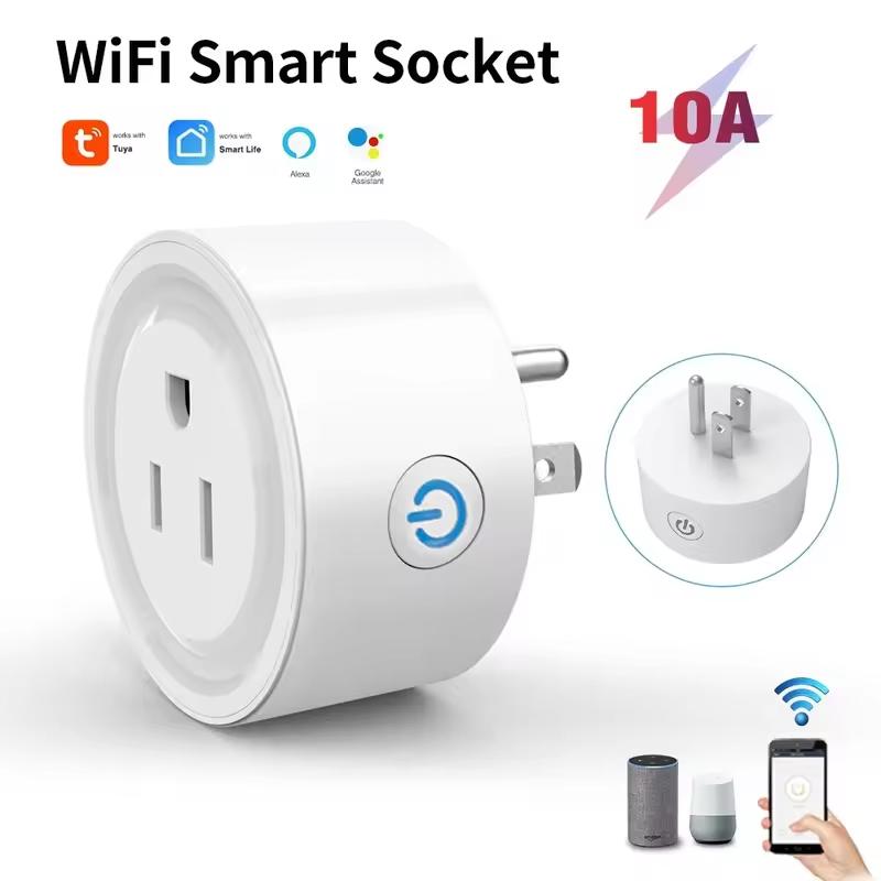 Tuya Wifi US Socket Smart Plug 10A/16A Mobile Phone Remote Voice ...