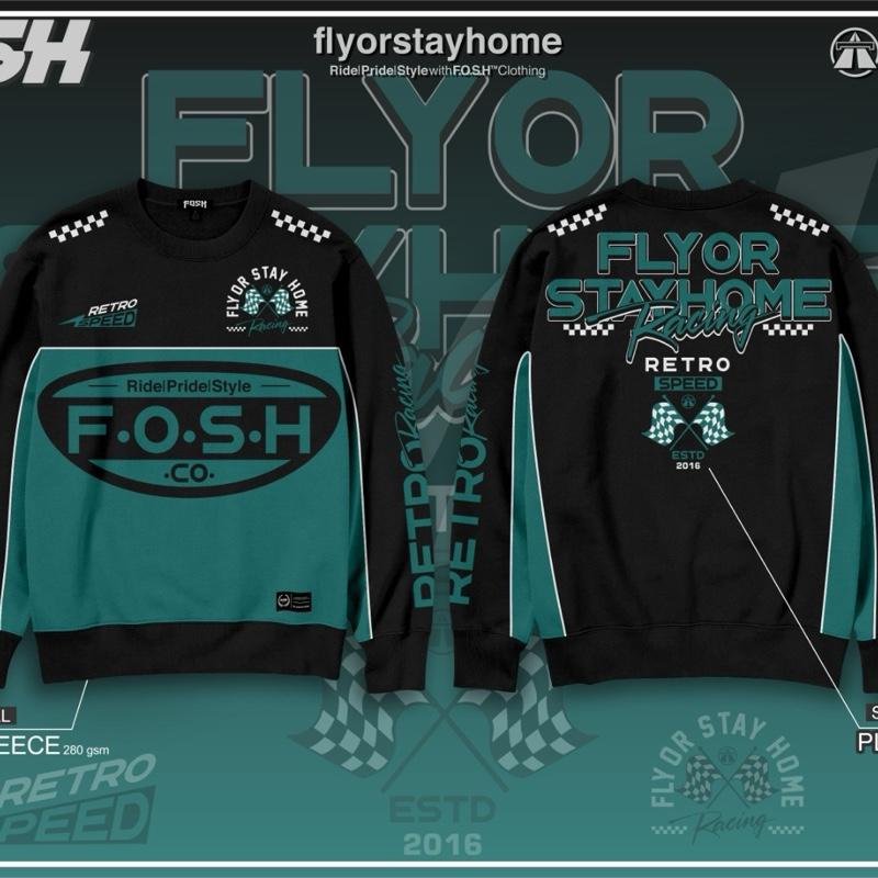 FOSH RETRO RACING SWEATSHIRT 2025 cotton - TikTok Shop Malaysia