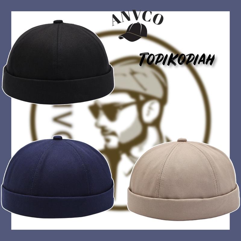 ANVCO Korea Style Topi Kopiah Sailor Cap Songkok Street Casual Cap ...