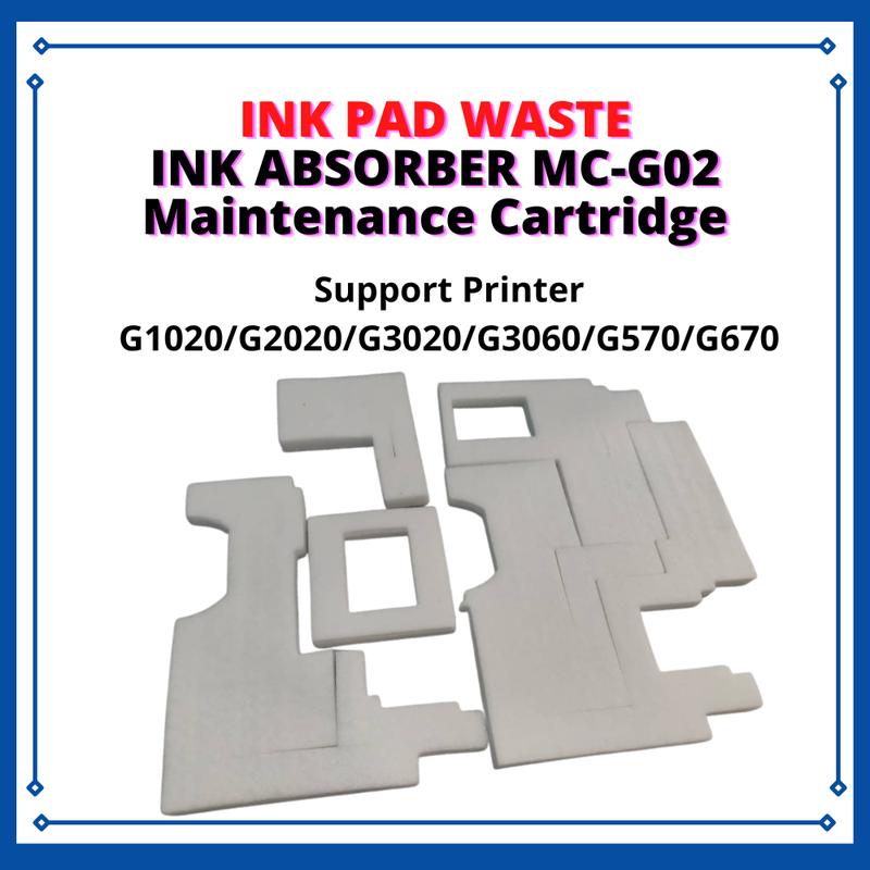 INK PAD WASTE INK ABSORBER MC-G02 Maintenance Cartridge for G1020 ...