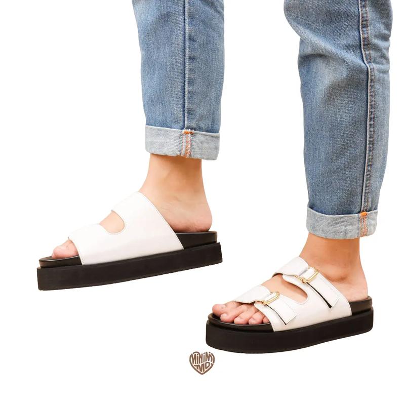 MiNiMiMO By Anes - Sandal Wanita Sandal Platform | Rimar White - Shop ...