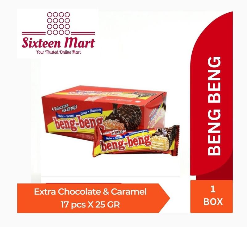 Beng Beng Wafer Extra Chocolate & Caramel 1 box | Beng Beng Maxx ...