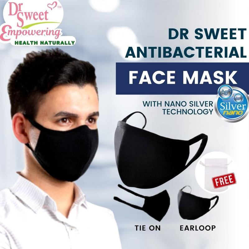 DR SWEET Nano Biosilver Washable & Reusable Face Mask (Ear Loop/Tie ...