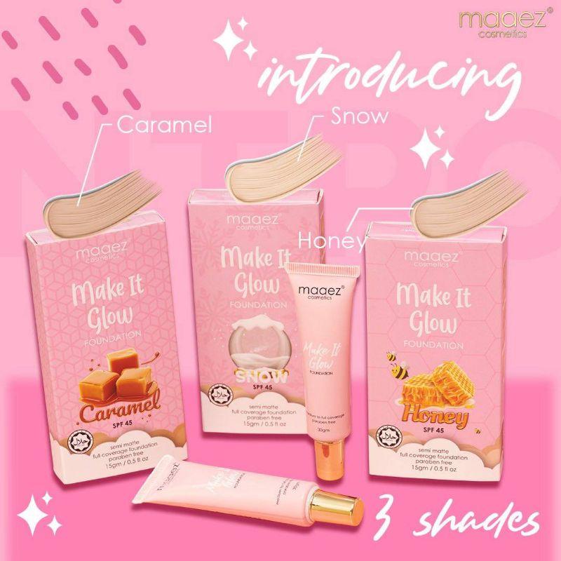 maaez foundation make it glow original - TikTok Shop Malaysia