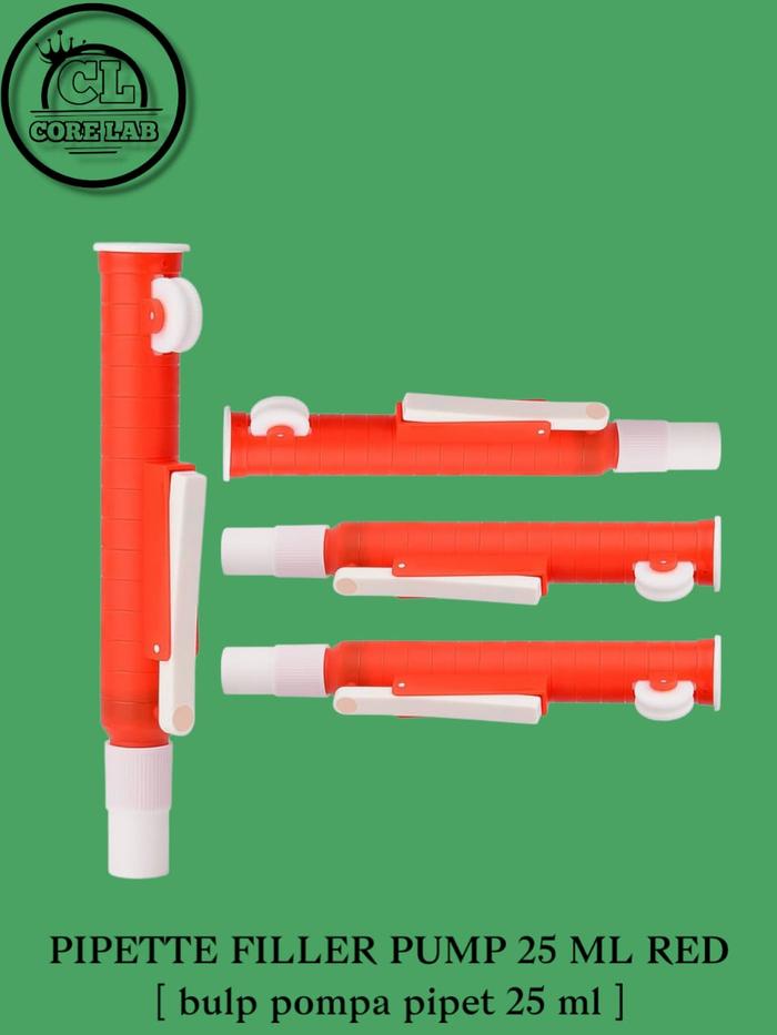 Jual Pipette Filler Pump / Bulp Pompa Pipet 25mL - RED / Merah - Kab ...