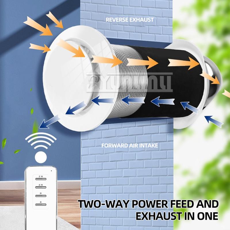 Household Ventilation Fan Silent Exhaust Fan Fresh Air Ventilator ...