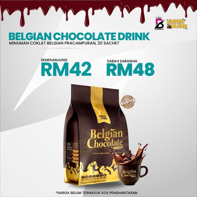 Belgian Chocolate Drink by Choco Albab 20 sachet - TikTok Shop Malaysia