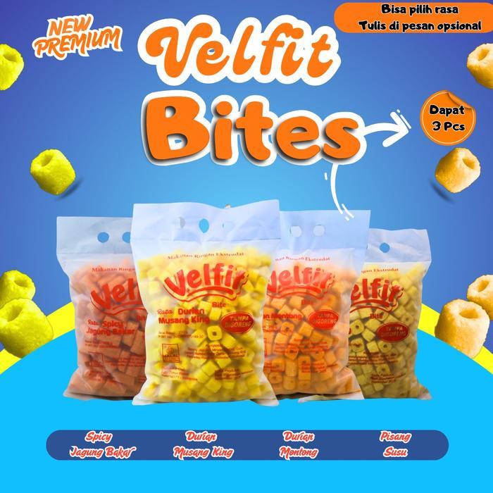 Promo (Rasa Premium) Velfit Snack Bites Durian Series - 3 Karung ...