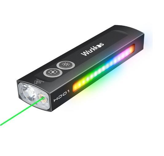 Wurkkos HD01 Rechargeable EDC Flashlight with Front Sport Light ...