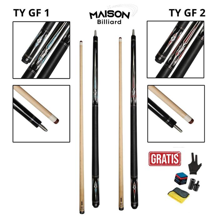 Jual Fury TY GF Series Stick Billiard By Fury New Low Deflection Shaft ...