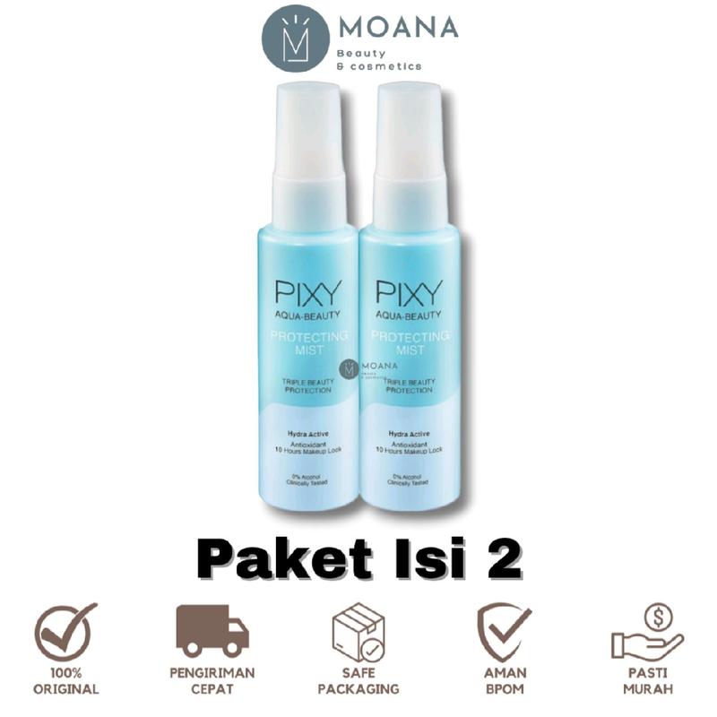 [2 PCS] Pixy Face Mist Aqua Beauty Protecting 60 ml | Setting Spray ...