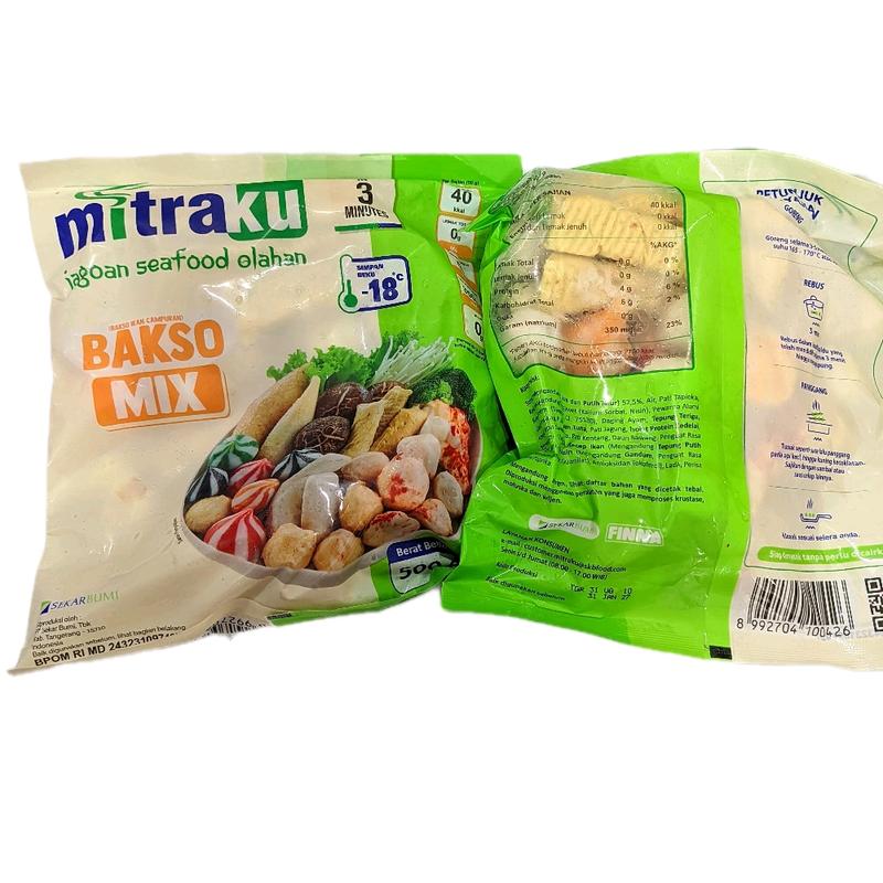 MITRAKU BAKSO MIX 500G/DKFROZENFOOD Instan - Shop | Tokopedia