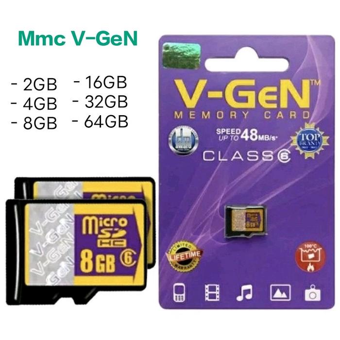 Jual Memory Card V-GeN 64GB Original Micro SD Card 32GB VGEN Class 6 ...