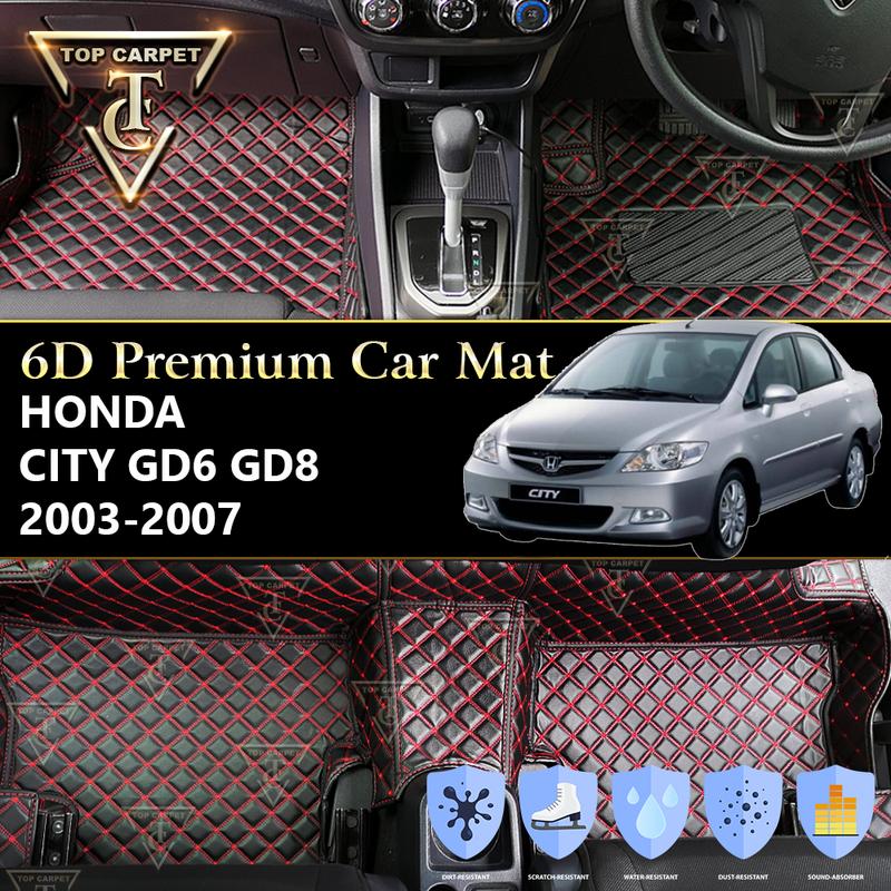 Top Carpet HONDA CITY GD6 GD8 ( 2003-2007 ) VIP 6D CAR CARPE - TikTok ...