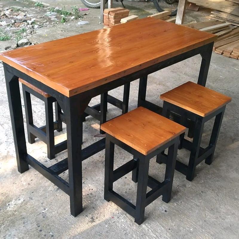 meja set bangku cafee restoran warung makan DLL dari kayu jati - Shop ...
