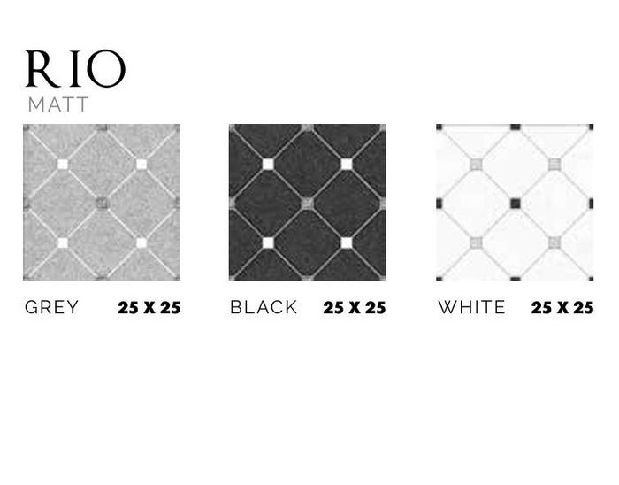 Jual KERAMIK LANTAI 25x25 RIO BLACK, GREY, WHITE KW1 ASIA TILE ...