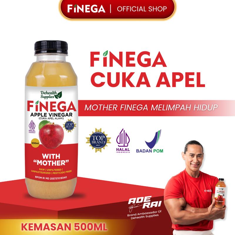 (SPECIAL AFFILIATE) Dehealth Supplies FINEGA CUKA APEL 500ml Plastik ...