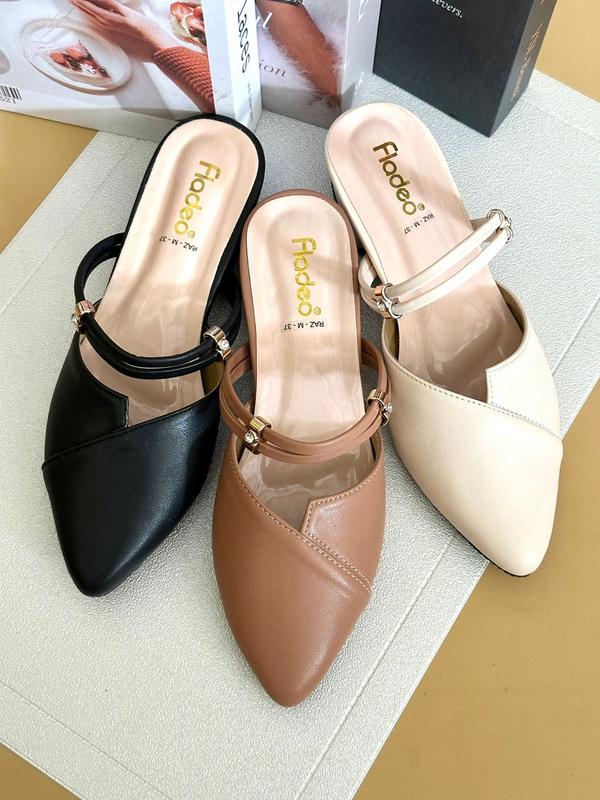 sandal wanita mules hak/ heels 3 cm kekinian termurah tali dua - Shop ...