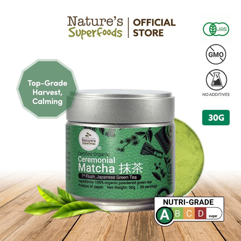 Nature's Superfoods Organic Ceremonial Matcha Powder Top Grade - TikTok ...