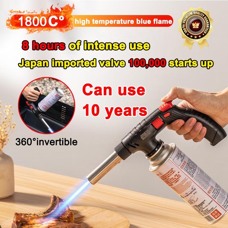 【1800℃】Multipurpose gas torch flame gun gas burner gun flame - TikTok ...