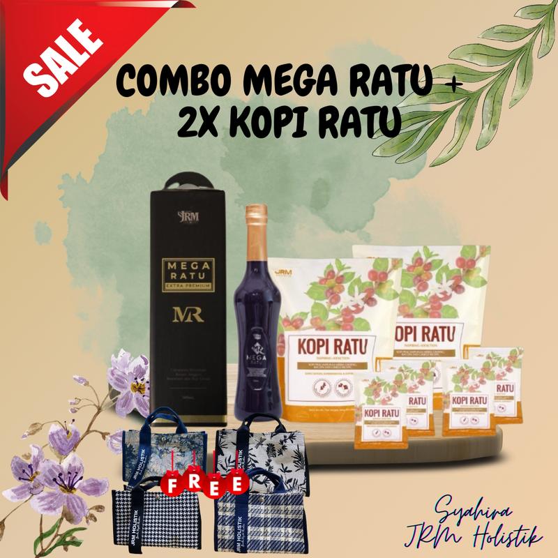 COMBO MEGA RATU + 2X KOPI RATU + DAPAT TOTE BAG BY JRM HOLISTIK ...