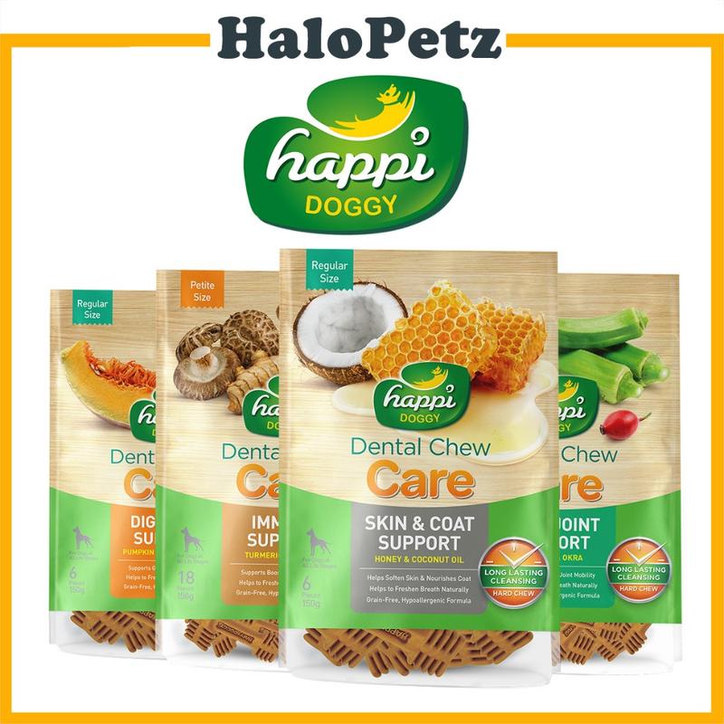 Happi Doggy CARE Dental Chew 150g -Hip Joint Immune Skin Coat - TikTok ...