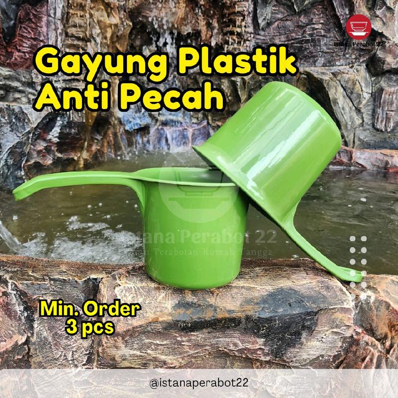 ( Isi 3 Pcs ) GAYUNG MANDI ANTI PECAH / GAYUNG MANDI PLASTIK JUMBO ...
