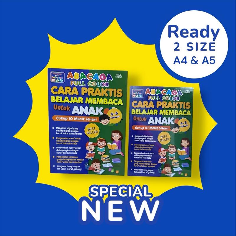 BUKU BELAJAR MEMBACA ANAK TK & PAUD - ABACAGA FULL COLOR CAR - Shop ...