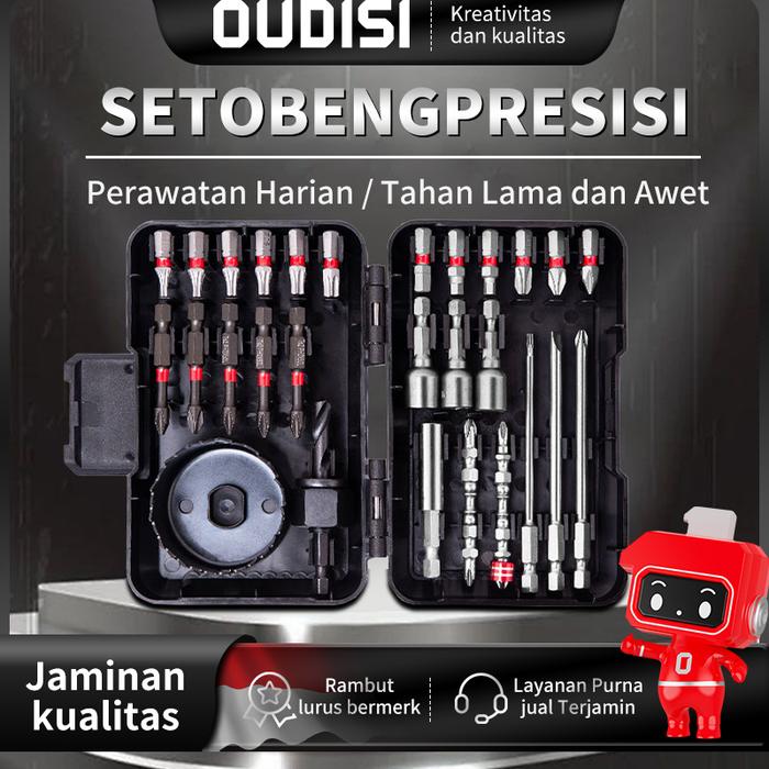 Promo OUDISI Set Mata Obeng Mata Obeng Bor Screwdriver Magnet set 27pcs ...