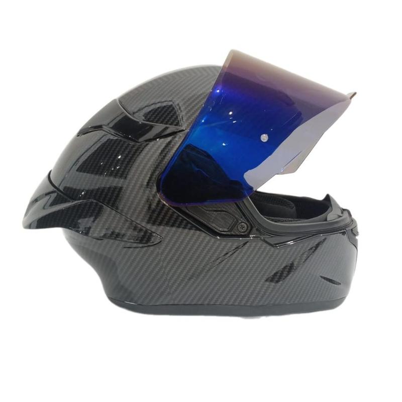 helm mla full face motif carbon kaca blue TERBARU KEKINIAN BISA - Shop ...