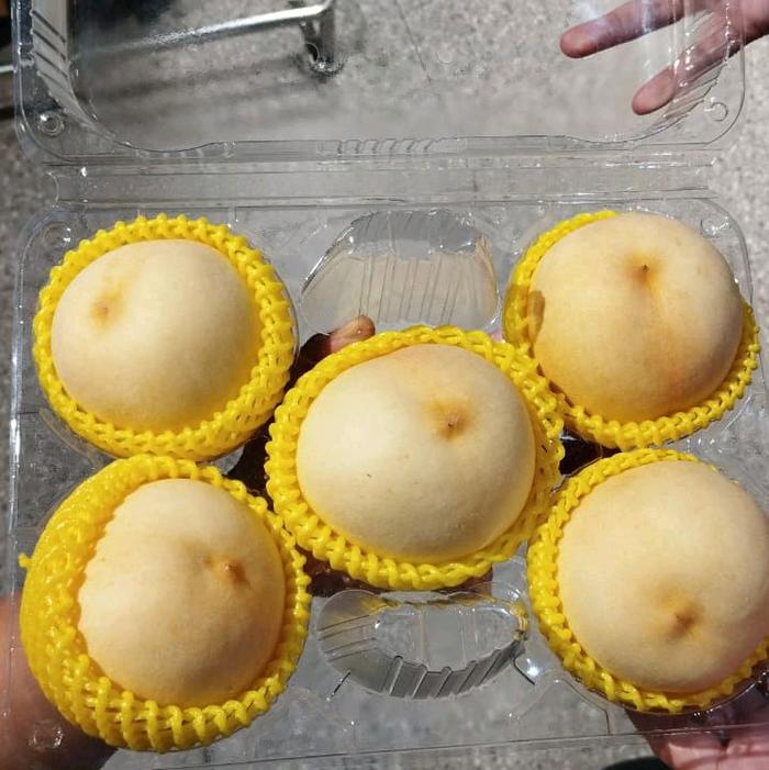 Jual Buah peach yellow Korean original import peach asli Korea kuning ...