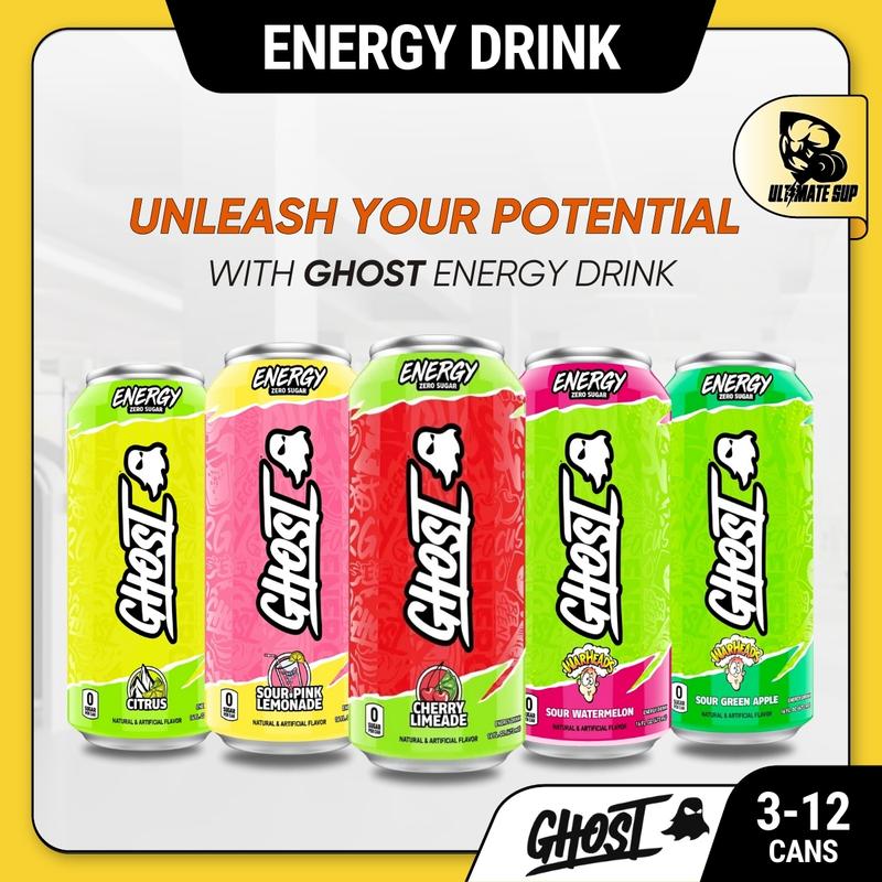 GHOST Energy Drink, 200mg of Caffeine, Enhance Endurance, Boost ...