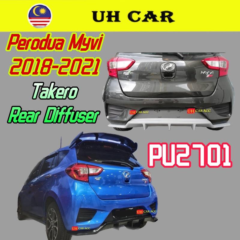 (PU2701) Perodua Myvi 2018-2021 Takero Rear Diffuser Lip Glossy ...