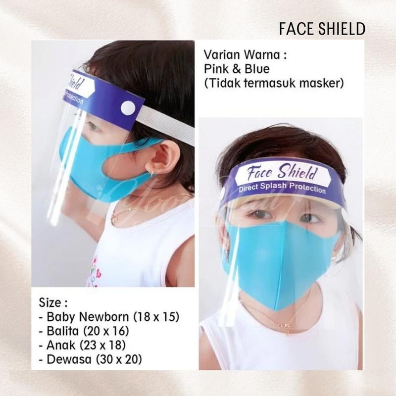 Face shield baby masker bayi anak face shield baby newborn penutup ...