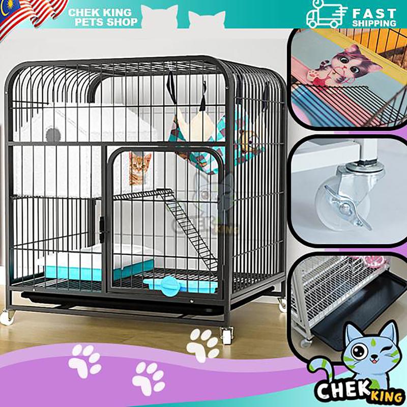 Saiz XL Sangkar Kucing Square Tube 2 Tingkat Rumah Kucing XL - TikTok ...