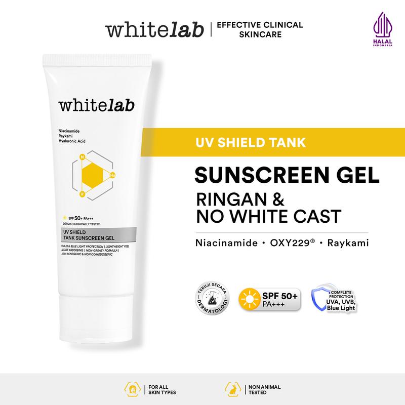 [FREE GIFT] WHITELAB UV SHIELD TANK SUNSCREEN GEL SPF 50++ PA ...