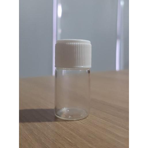 Botol Kaca 5ml Clear Tutup Ulir Putih 5 ml - Shop | Tokopedia