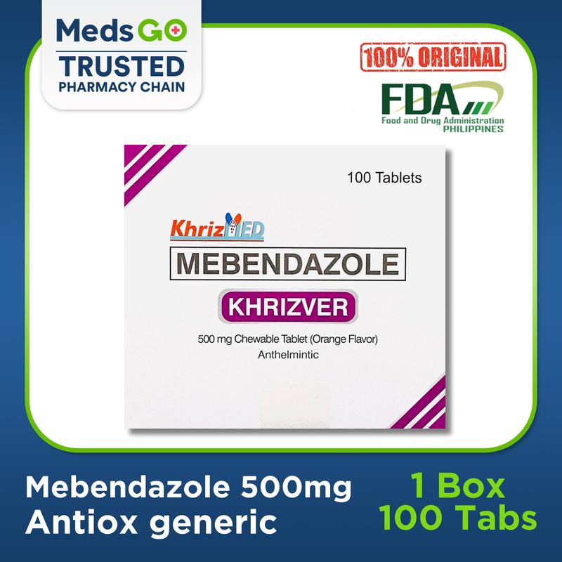 Mebendazole 500mg 1 Box x 100 Tabs - Antihelmintic for Human - TikTok ...