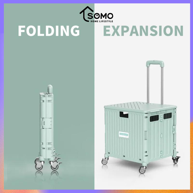 Somo Home Gifts 65L Moveet Foldable Large Shopping Trolley 360 - TikTok ...