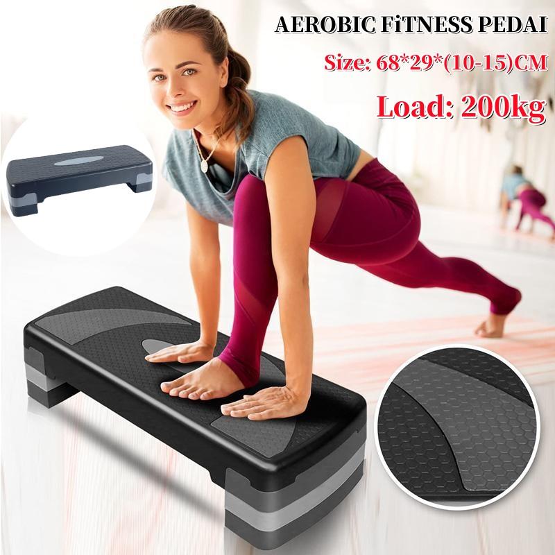XiaoZhou-Adjustable Non-Slip Aerobic Step Up Board Stepper Fitness ...