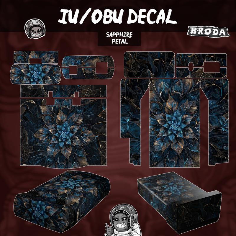 Motorbike Slim IU OBU Sticker Waterproof "Sapphire Petal" - TikTok Shop ...