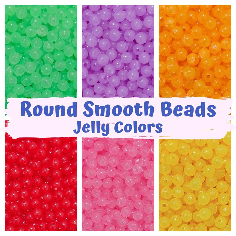 Smooth Beads | Round | Jelly Colors | 6mm | 200pcs - TikTok Shop ...