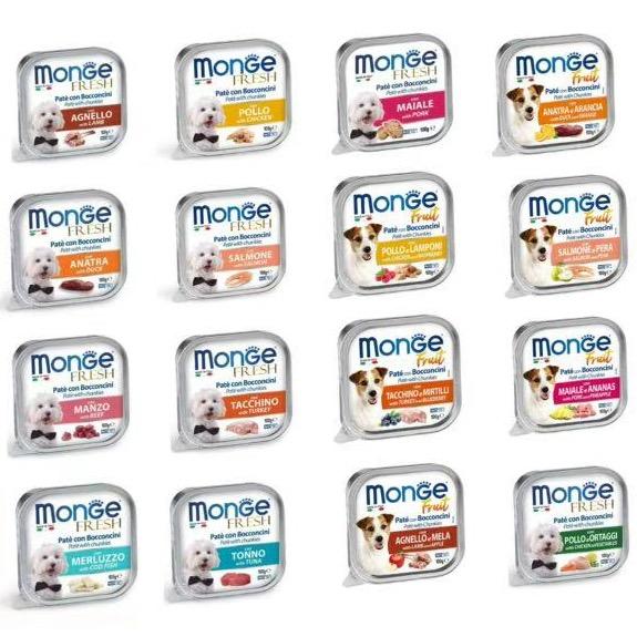 Buy 10 Free 1 - Monge Fresh / Fruit Wet Food 100g - Dog Can Food ...