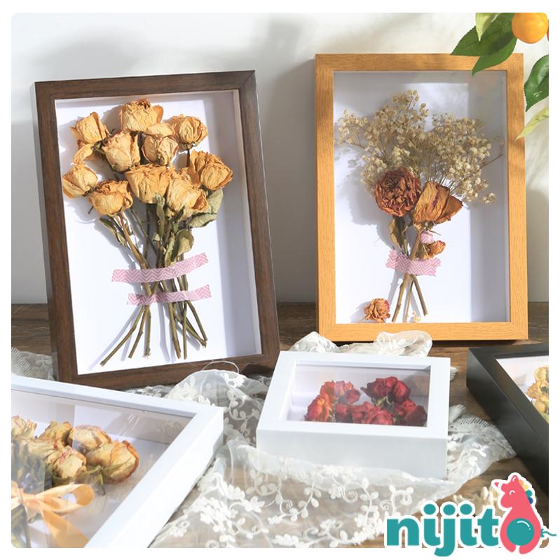 Nijito- 3D Hollow Art Flower Frame Duit Hantaran Shadow Box Rose ...